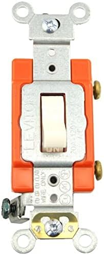 Leviton 1221-2R 20-Amp, 120/277-Volt, Toggle Single-Pole AC Quiet ...