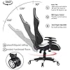 Amazon.com: Devoko Gaming Chair Racing Style High Back Computer Chair ...