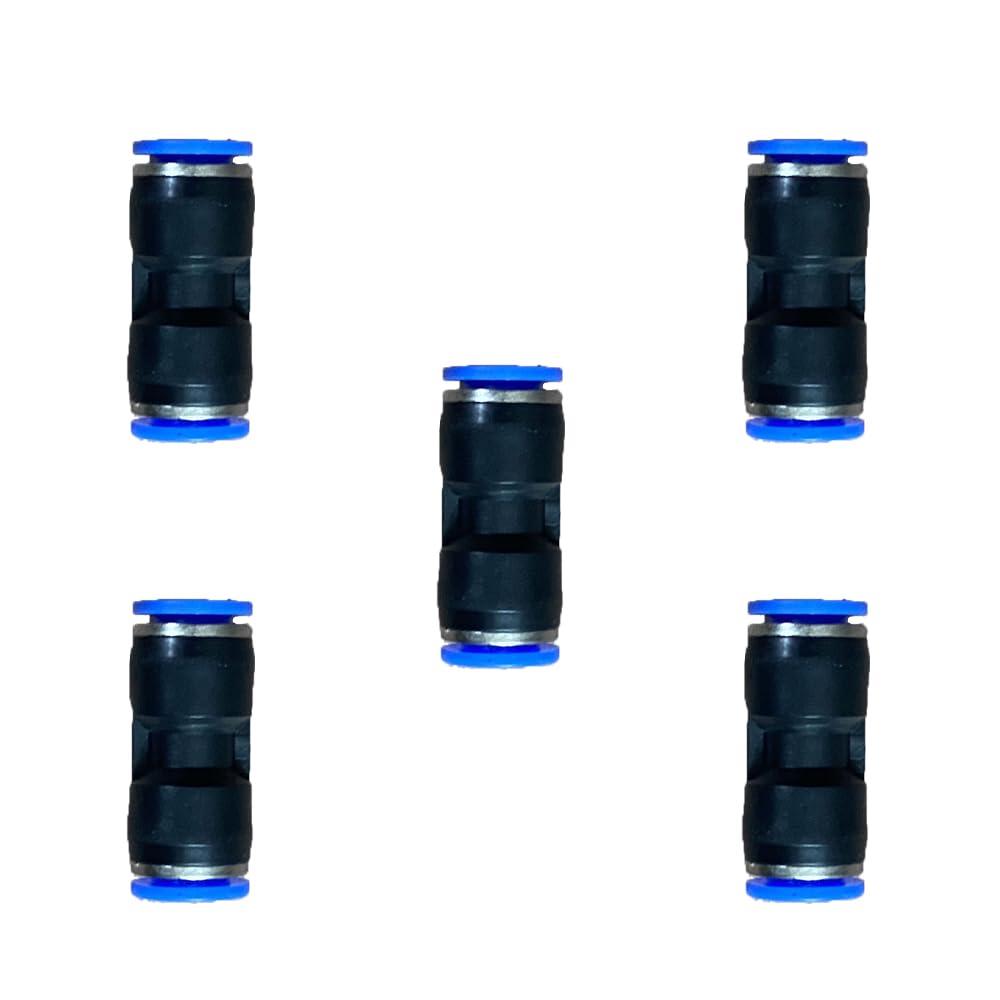 zjxed 9mm OD x 9mm OD Pneumatic quick Connector Push to Connect fittings Straight pneumatic push ...