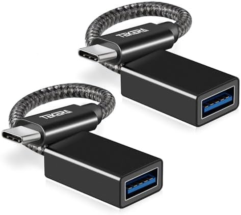 TEKERA USB A to USB C Adapter (2 Pack), 10Gbps USB 3.2 Gen 2 USB C to ...