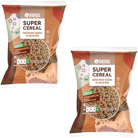 Amazon.com : Awsum Snacks SUPERCEREAL with Cinnamon and Coconut Sugar ...