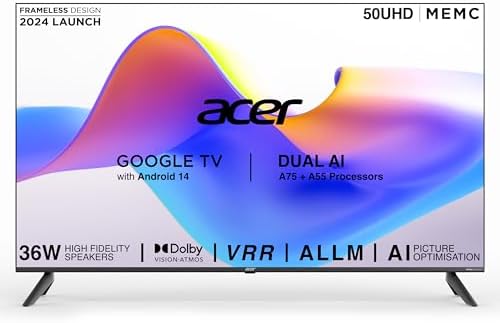 TOSHIBA 126 cm (50 inches) C350NP Series 4K Ultra HD Smart LED Google ...