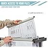 Amazon.com: Adir Mobile Blueprint Storage Rack - Adjustable Mobile ...