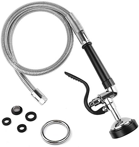 NETISR Commercial Sink Faucet Sprayer with 44" Flexible Stainless Steel ...