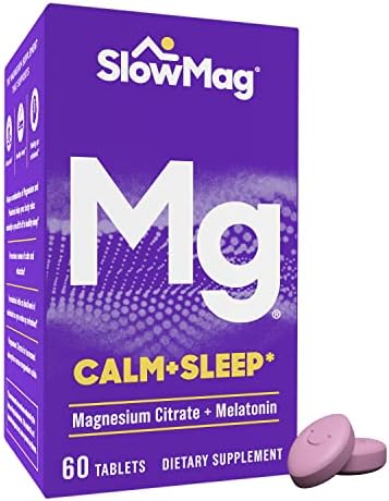 Amazon.com: Slow-Mag MG Calm + Sleep Magnesium Citrate with Melatonin ...