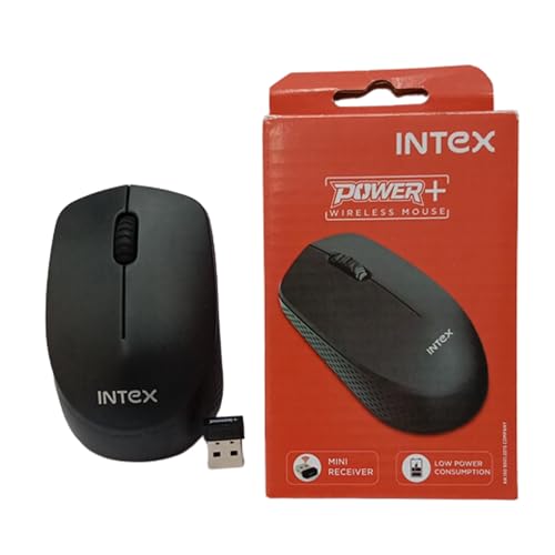 Intex Power Plus Wireless Mouse (2.4GHz Wireless, Black) Price in India ...