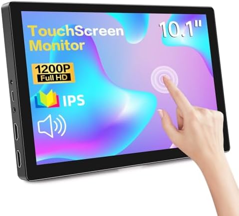 Lrtzcbi Portable Monitor Touchscreen 11.6 Inch HD 1366x768P LED Display ...