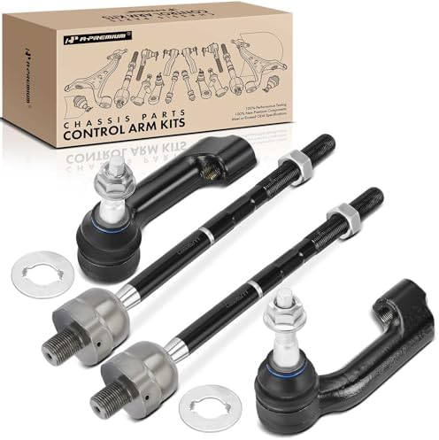 Amazon.com: A-Premium Set of 4, Front Inner & Outer Tie Rod End Kit ...