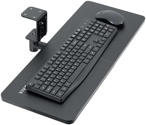 Amazon.com : VIVO Rotating Computer Keyboard and Mouse Tray Under Desk ...