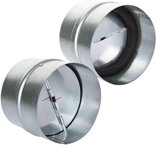 MIVIDE 2Pack 4 inch Backdraft Damper Duct, One Way Airflow Ducting ...