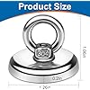 Amazon.com: E BAVITE Magnetic Hooks 100 LB（45KG） Heavy Duty Neodymium ...