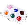 Amazon.com: 5 PCS White Plastic Paint Palettes 6 Well Rectangular ...