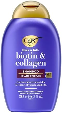 Amazon.com : OGX Thick & Full + Biotin & Collagen Volumizing Shampoo ...