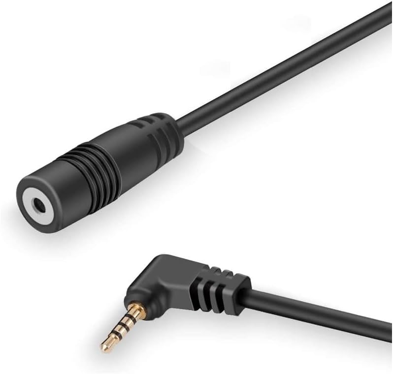 Amazon.com: Black 2.5mm Dash Cam Rear View Camera Extension Cable, 90 ...