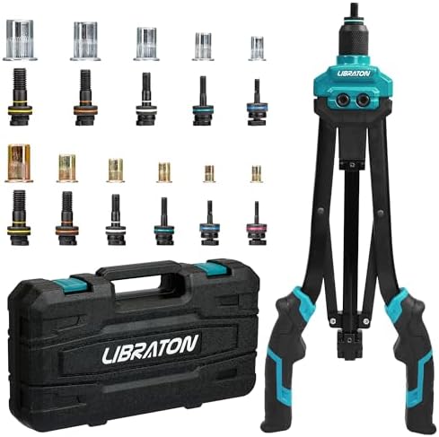 Amazon.com: LIBRATON Rivet Nut Tool, 16" Rivnut Tool Kit, Hand Rivet ...