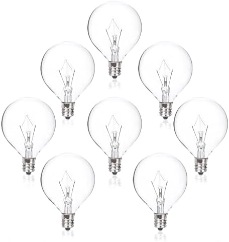 HINUAXBULB 8 Pack 40 Watt Wax Warmer Bulb Replacement Light Bulb for ...