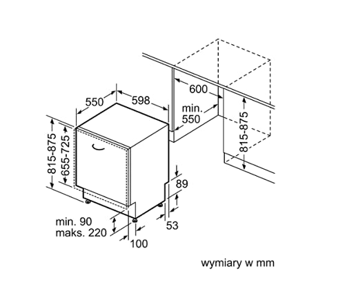Siemens – sn615x03ee – vaatwasser 60 cm 13 C 46 dB A++ compleet ...