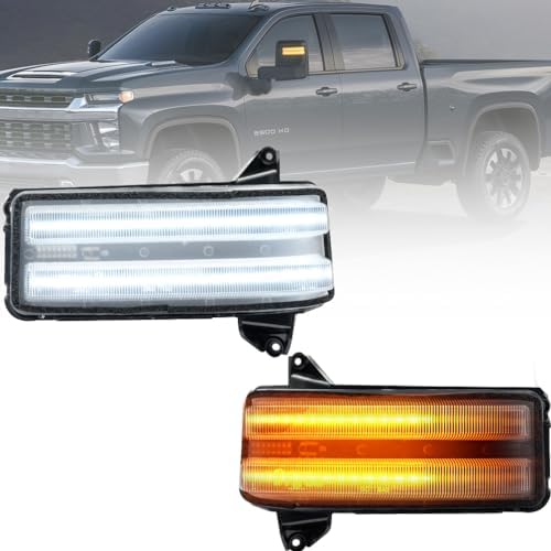 NJSBYL Side Mirror Light Kits for 2020-2025 GMC Sierra 2500HD 3500HD ...