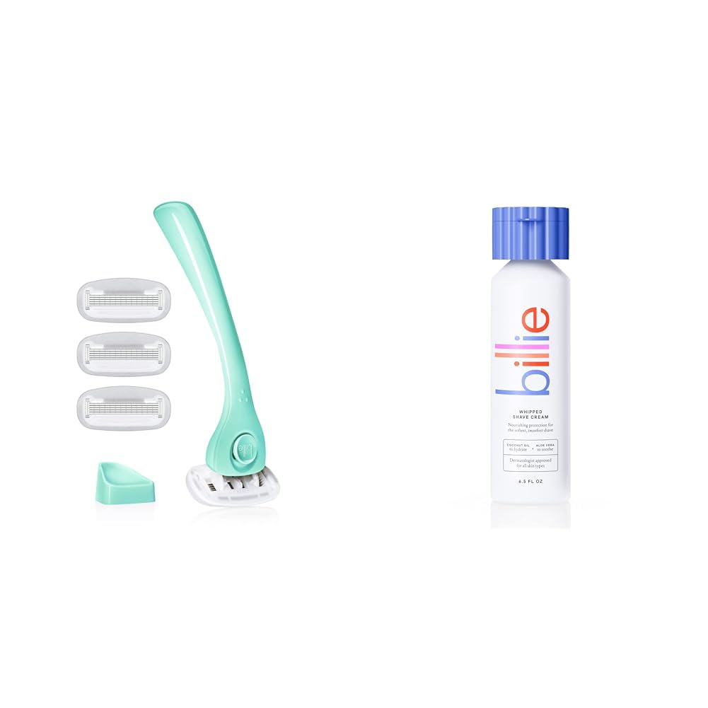 Amazon.com: Billie Razors for Women Shave Kit – Razor + 4 x 5-Blade ...