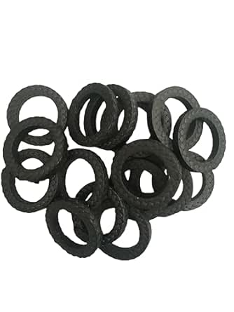 Amazon.com: GemmySeal Pure Graphite PTFE Fiber Gland Packing Ring for ...