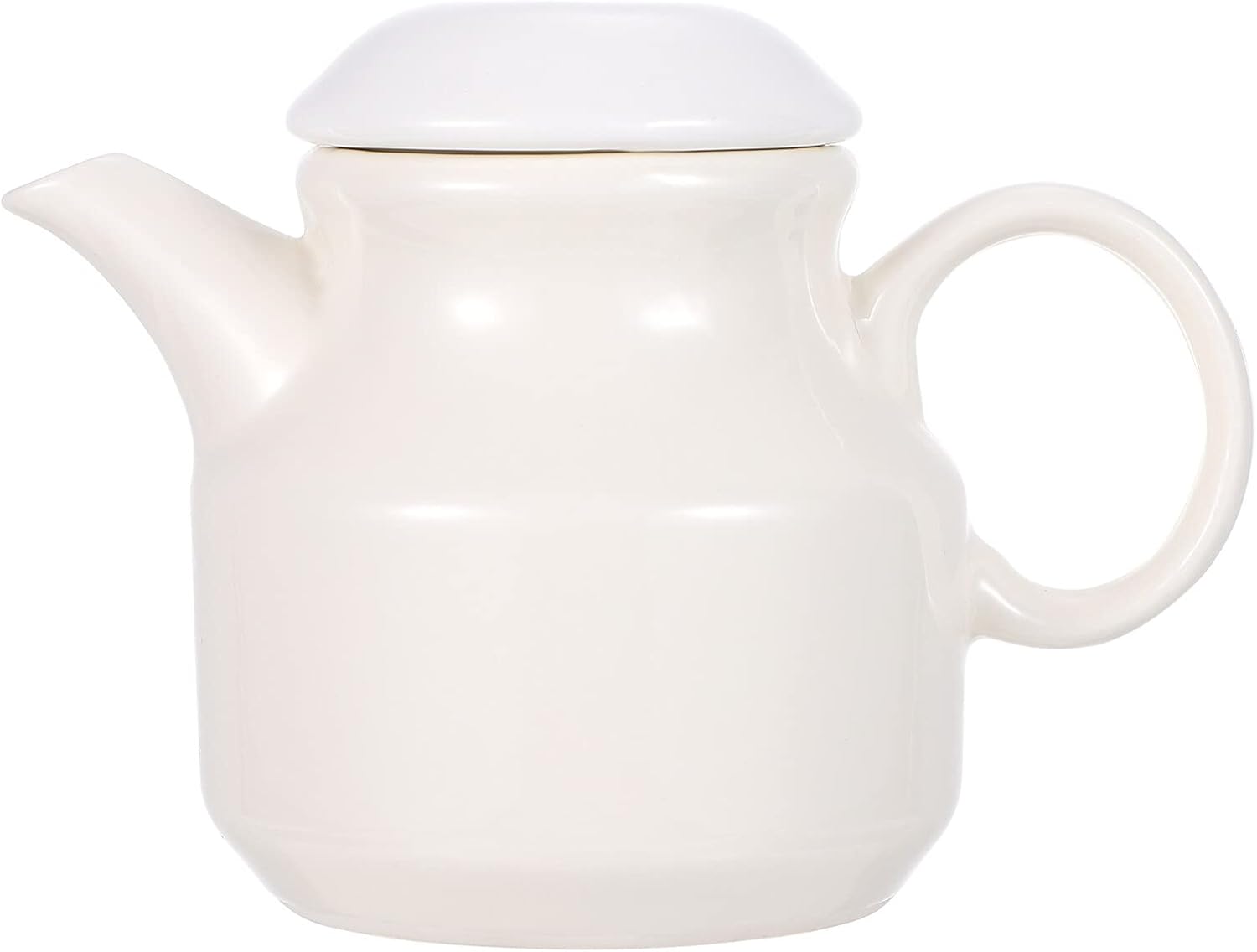 Amazon.com: Luxshiny Gravy Boat Gravy Pitcher Ceramic Oil Pot, White ...