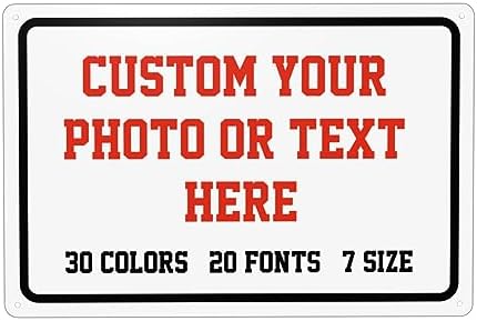 Amazon.com : Custom Signs,Custom Sign, Metal Sign Customized Sign ...