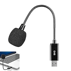 Amazon.com: Mini USB Microphone for Laptop and Desktop Computer, with ...