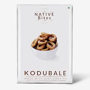 Vijaya Food Native Bites Authentic Small Kodubale 400g (Pack of 2, 200g ...