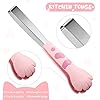 Amazon.com: Mimorou 3 Pcs Cat Paw Tongs Kawaii Food Stainless Steel ...