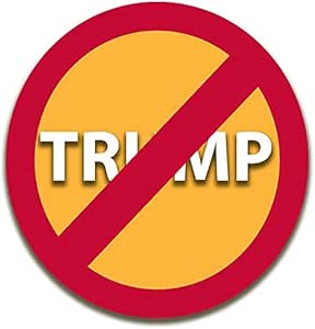 Amazon.com: NO TRUMP-SYMBOL Vinyl Decal Wall Laptop Bumper Sticker 5 ...