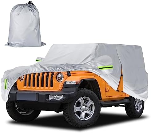 Amazon.com: Migaven Waterproof Car Cover Custom Fit for Jeep Wrangler ...