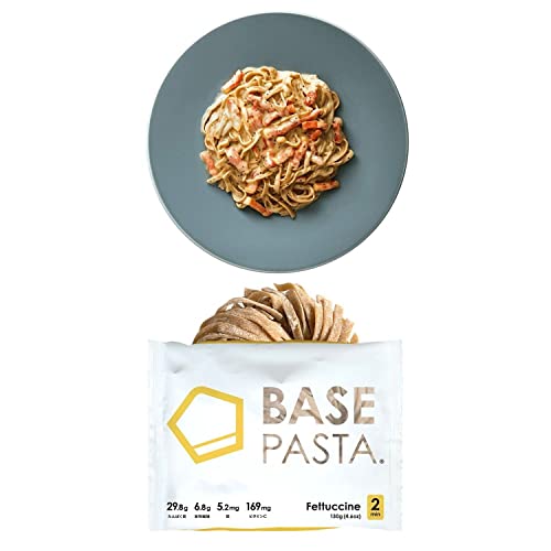 BASE BREAD （ベースブレッド）、たんぱく質約30g『ベースパスタ フェットチーネ』、たんぱく質約13.5g『ミニ食パン』（感想レビュー） - softcandy’s blog