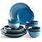 Amazon.com | Sango Siterra Artist's Blend 16-Piece Stoneware Dinnerware ...