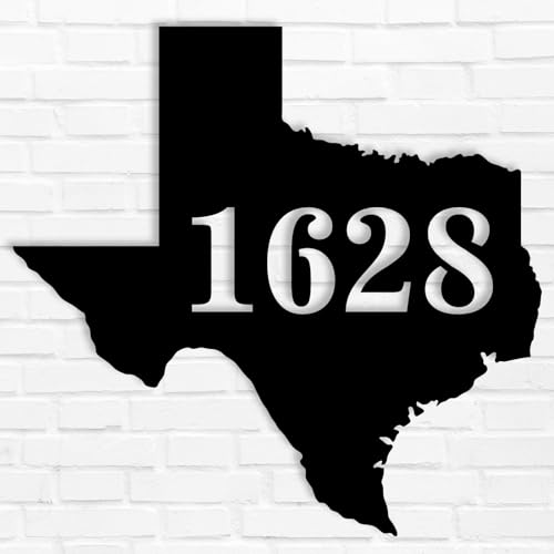 Amazon.com: Custom Metal Hanging Address Sign, Hanging Address Sign for ...