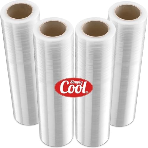 Amazon.com : Srink Wrap [4 Rolls] 18" X 1,500 Feet 80 Gauge Heavy Duty ...