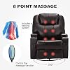 Amazon.com: mecor Massage Recliner Chair PU Leather Recliner Chair with ...