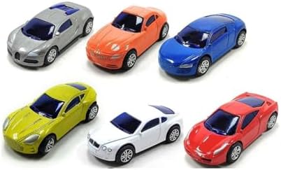 URBAN TOYS Mini Metal (Free Wheels) Car Set: 6-Piece Die-Cast Toy Cars ...