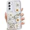 Amazon.com: LSEEKA for Samsung Galaxy A35 Clear Case with Pressed Real Dried Pink Flower Design ...