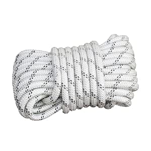 Fit Fusion® Dynamic Nylon Climbing Rope, 10MM Static Hiking, Rappelling ...