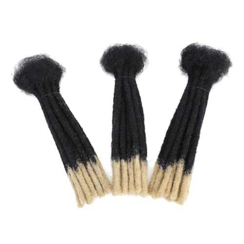 XIAULAU 8 Inch Loc Extensions Human Hair 30 Locs 0.8cm Thickness Human ...