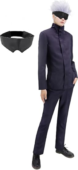 Amazon.com: Twinfoo Gojo Satoru Cosplay Costume for Men & Kids ...