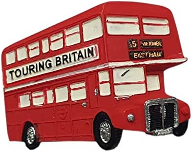 London in a Telephone Box Fridge Magnet - Metal/Silver and Red Colour ...