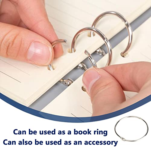 Snapklik.com : 3 Inch Loose Leaf Binder Rings, Metal Book Rings Easy To ...
