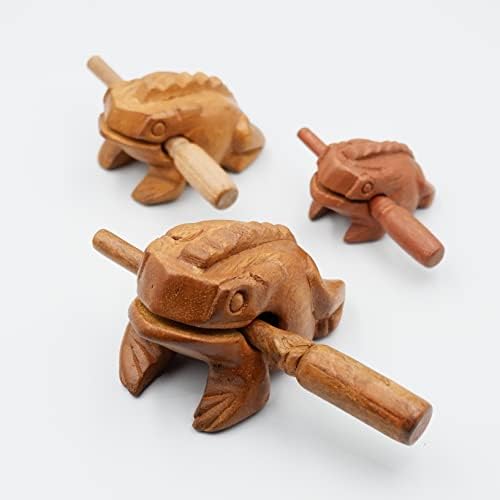 Amazon.com: YARIN Wooden Frog Rasp Musical Instruments Wood Handcraft ...