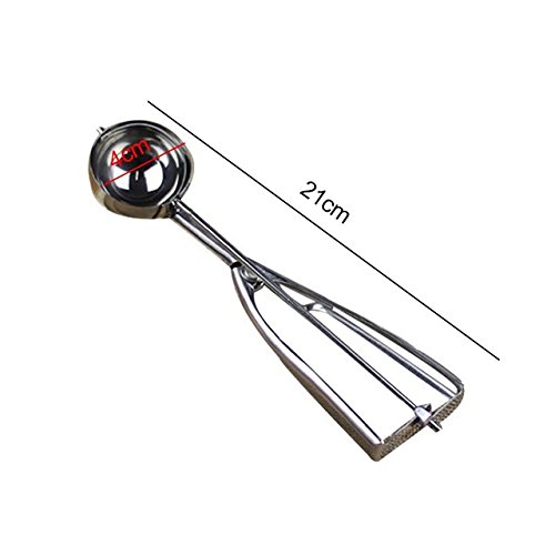 4CM 5CM 6CM Kitchen Ice Cream Mash Potato Scoop Stainless Steel Spoon ...