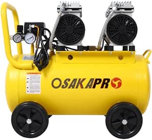 Amazon.com: 2.5 HP Ultra Quiet Air Compressor 13 Gallon, Oil-Free ...