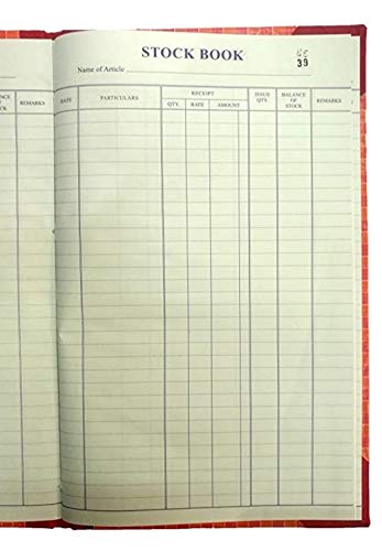 Atishay Stock Book Register Size - 32 x 20 cm - Hard Bound, 380 Pages ...