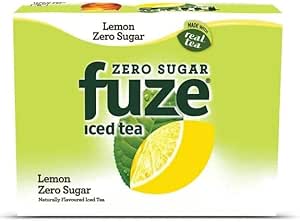 FUZE ICED TEA LEMON ZERO SUGAR, FUZE LEMON ZERO SUGAR 12x341ml : Amazon ...