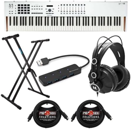 Amazon.com: Arturia KeyLab 88 MkII Keyboard Controller Bundle with ...