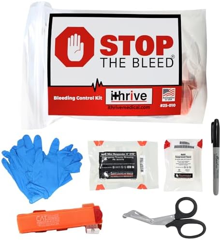 Amazon.com: iThrive Medical - Stop The Bleed Trauma Kit - Bleeding Control Kit with CAT ...